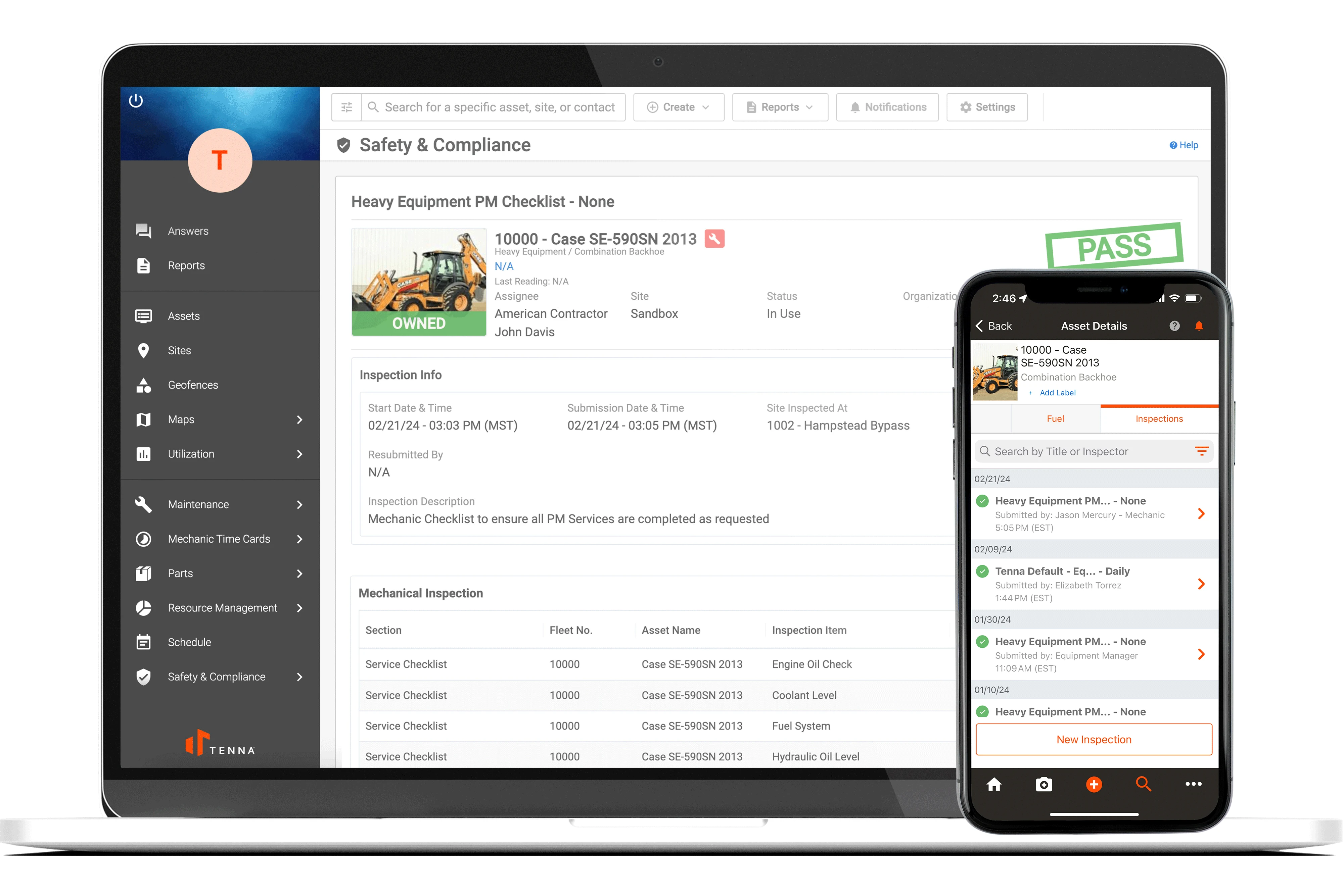 Construction Inspection Software | Safety | Tenna